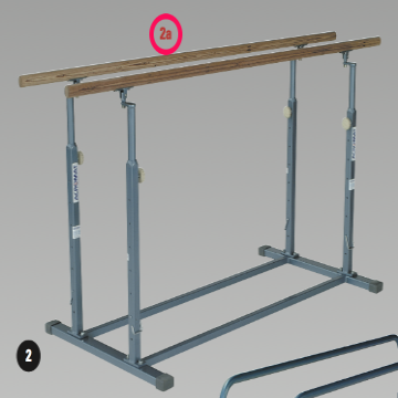 Parallel Bars - Acromat - Parallel Bar Rail - Superwood - Replacement ...