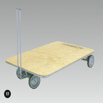 Mat Trolleys - Acromat - Mat Trolley - 200mmD Wheels, 1800 x 1200mm - A8-32