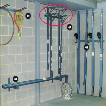 Games Equipment - Acromat - Storage Bracket - Badminton, Four Post ...